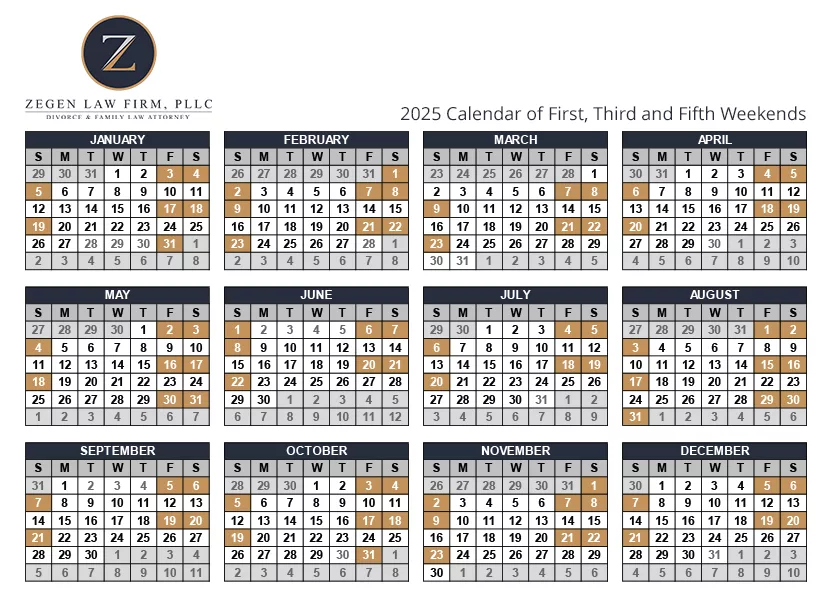 Child Custody Calendar & Co-Parenting - Zegen Law Firm